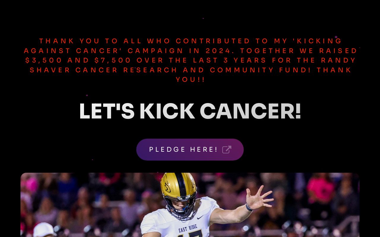 Kicking Against Cancer